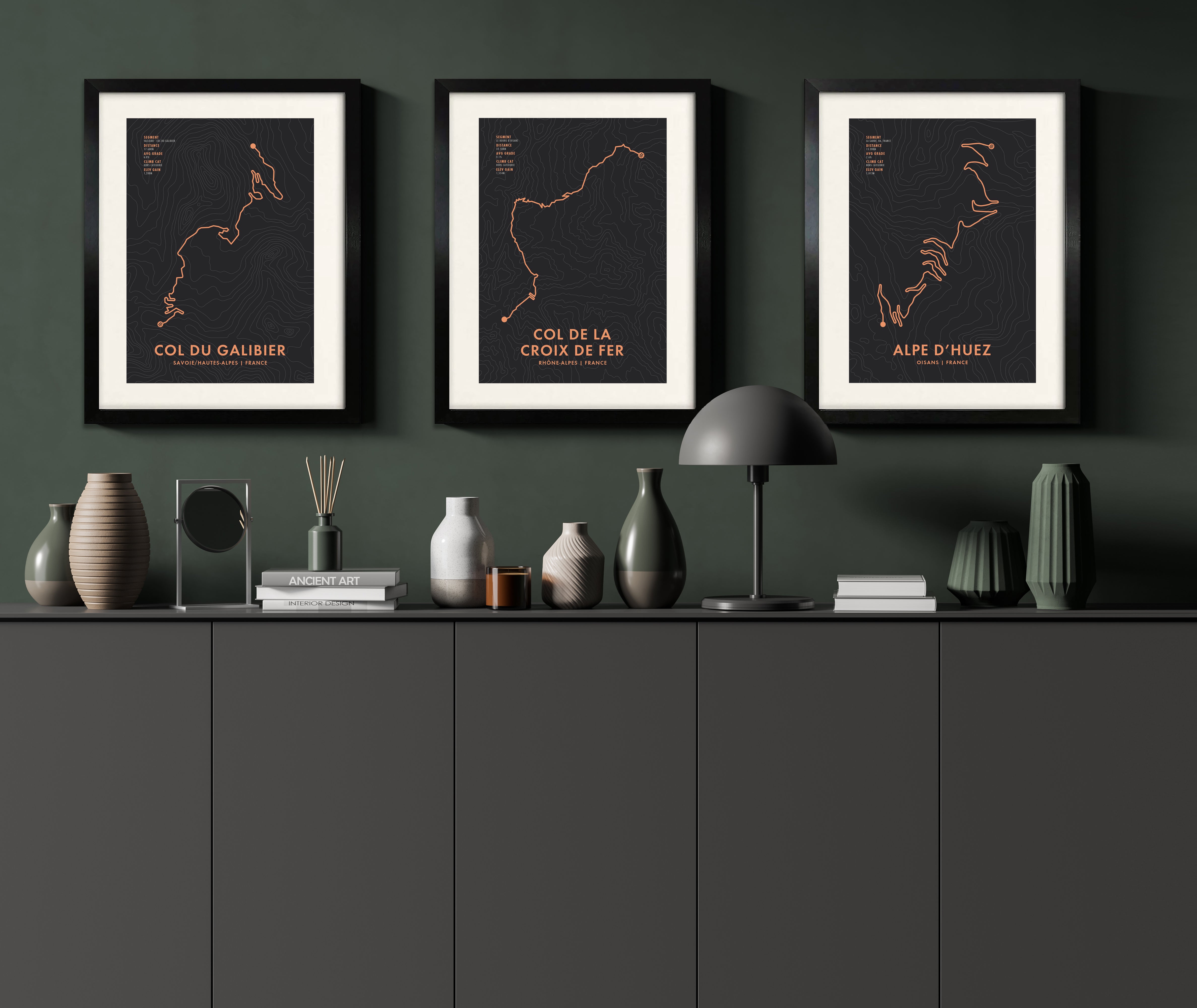 Epic Cycling Climbs – Pain Cave Prints