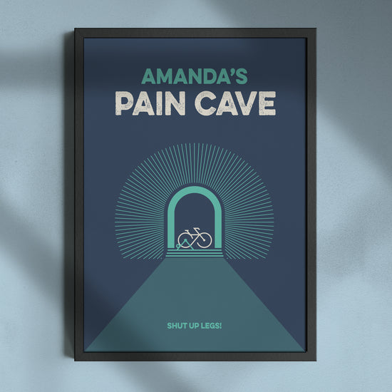 Personalised Pain Cave Poster - ‘Shut Up Legs’ Motivational Print ...