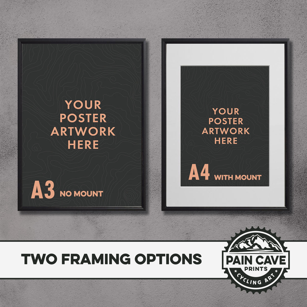 Allez, Allez! French Alps Motivational Cycling Poster Illustration ...