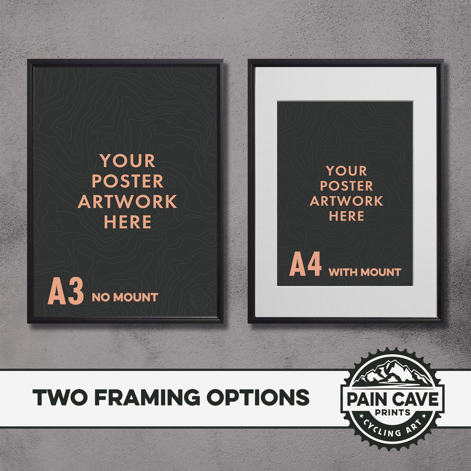 Allez, Allez! French Alps Motivational Cycling Poster Illustration ...