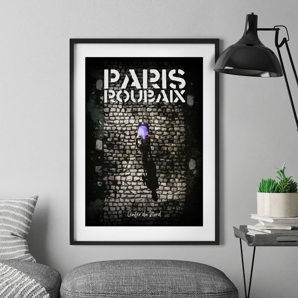 Paris-Roubaix 'Hell of the North' - Art Print Cycling Monuments Poster ...