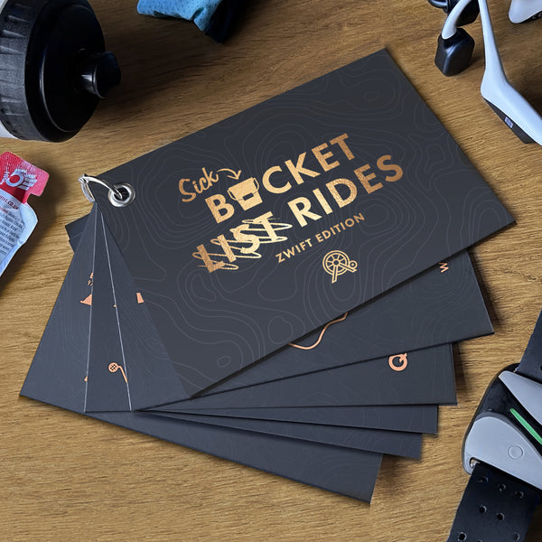 Zwift Bucket List Rides - Cycling Achievement Cards - Cycling Gifts ...